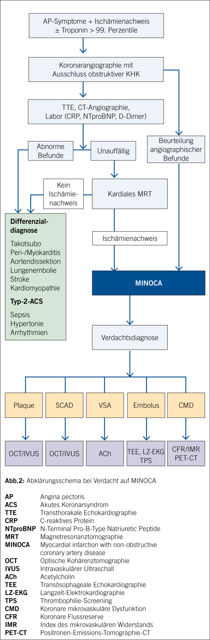 Nicht obstruktive Koronarerkrankungen im Fokus: ­Definition, Diagnostik und Ursachen von ANOCA ...